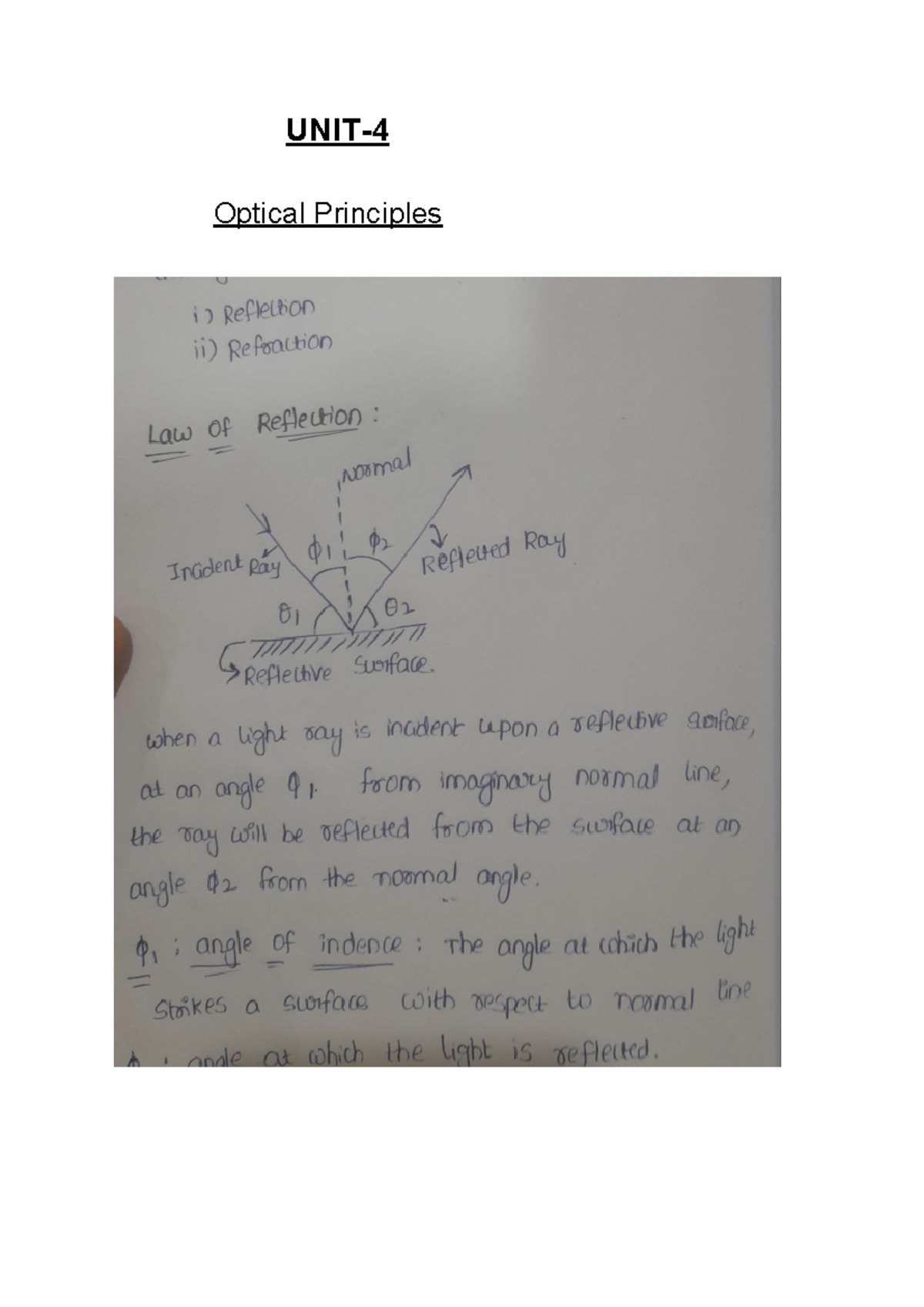 PEC UNIT-4: Optical Fiber Types and Total Internal Reflection ...