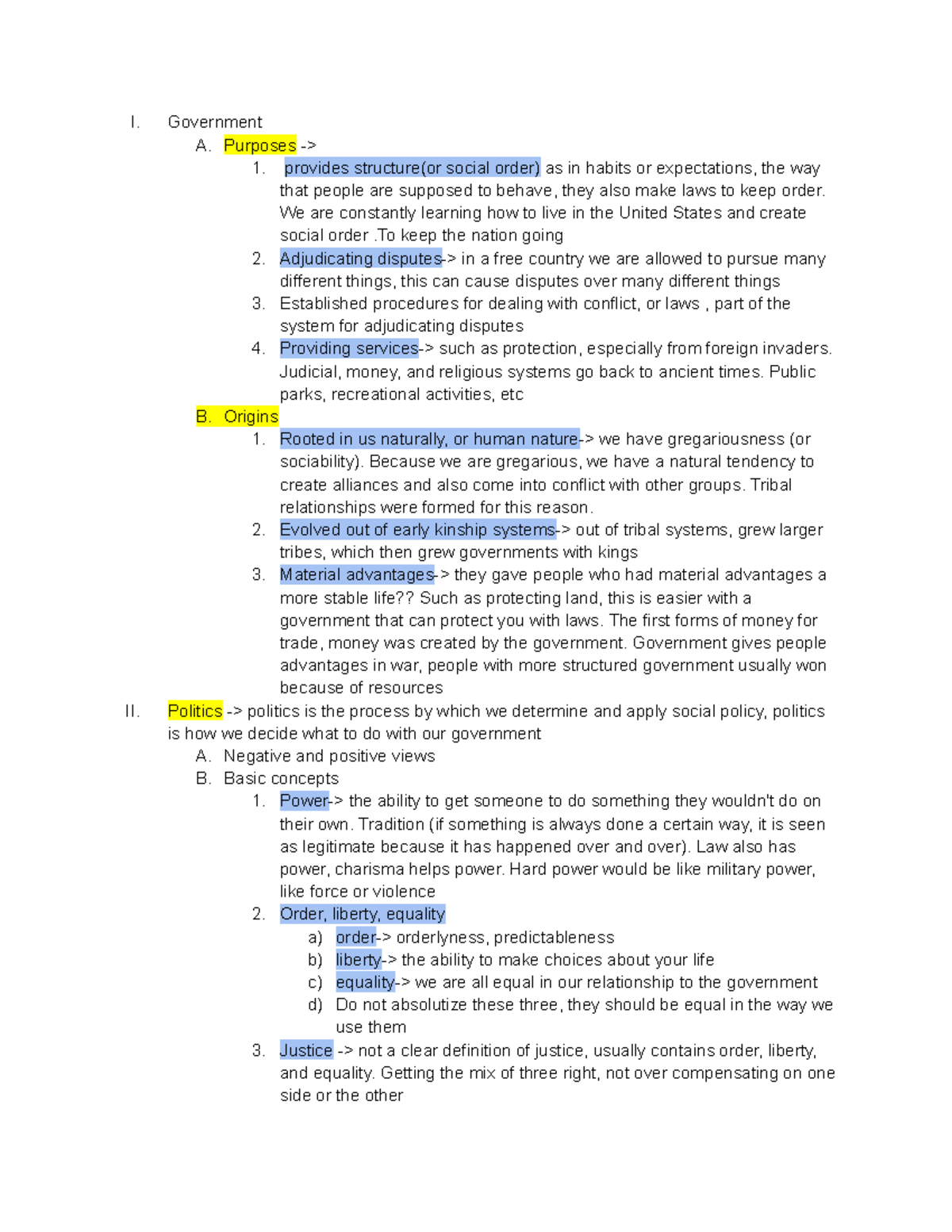 Political Philosophy and Theory Notes (PS101) - Key Concepts and ...