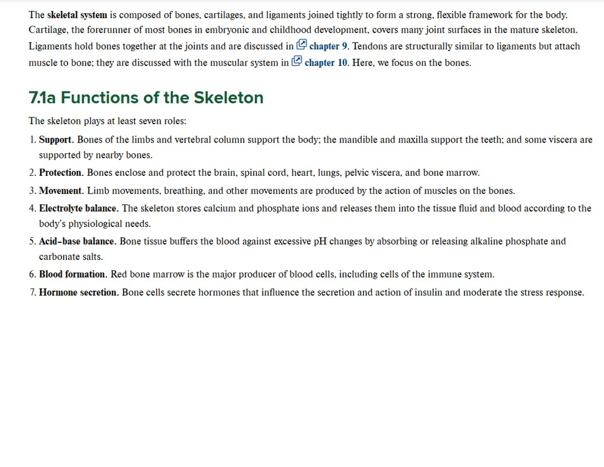 Comprehensive Study Notes for XYZ Course: Skeletal System Overview ...