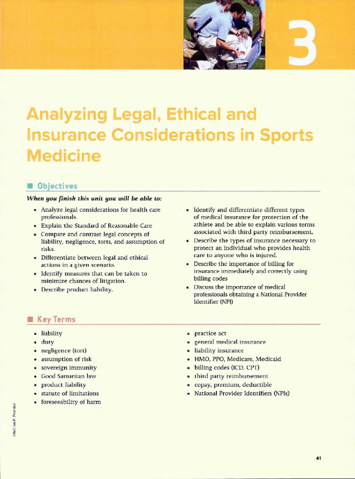 ECO 301: Legal, Ethical, and Insurance Considerations in Sports ...
