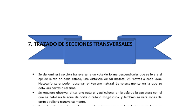 Práctica NUME 3 - Trazado de Secciones Transversales - Studocu