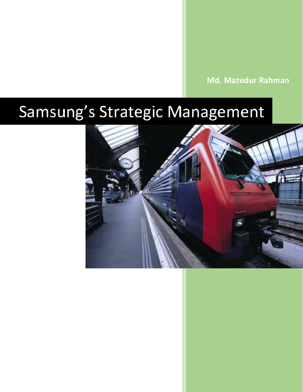 Analysis of Samsung's Strategic Management - 2021 Overview - Studocu