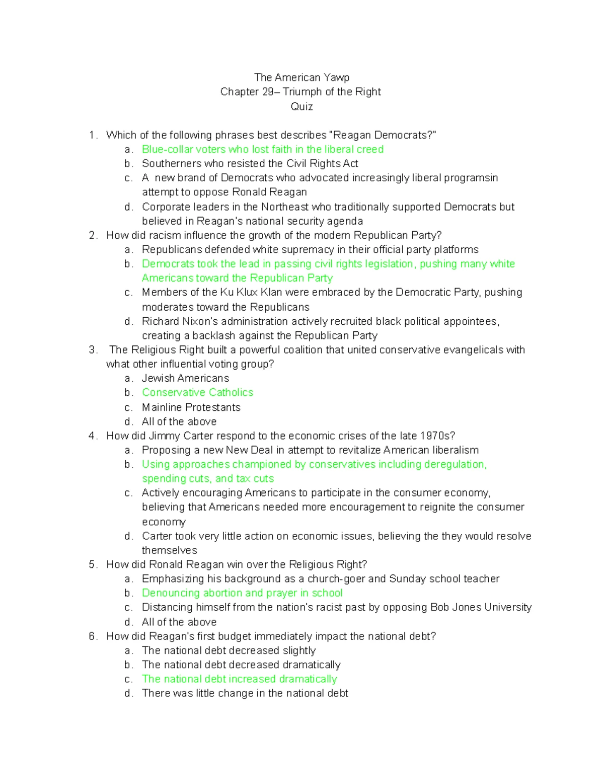 The American Yawp -Chap.29 Triumph of the Right - The American Yawp ...