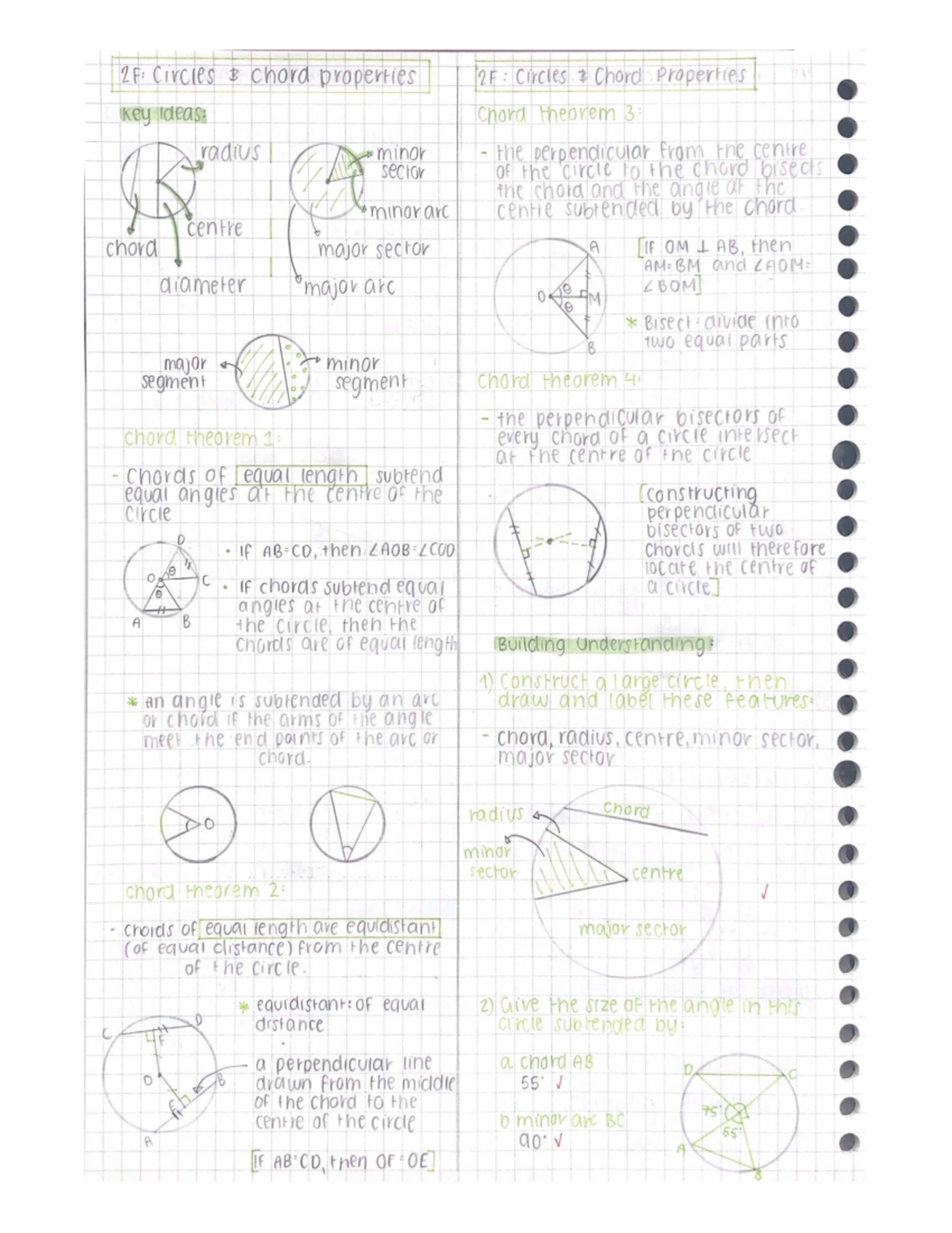 Circle Theorems: Properties of Chords and Angles in Circles (MATH 101 ...
