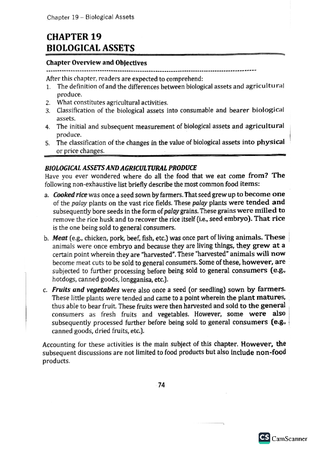 Biological Assets - ......... - Chapter 19 Biological Assets CHAPTER 19 ...