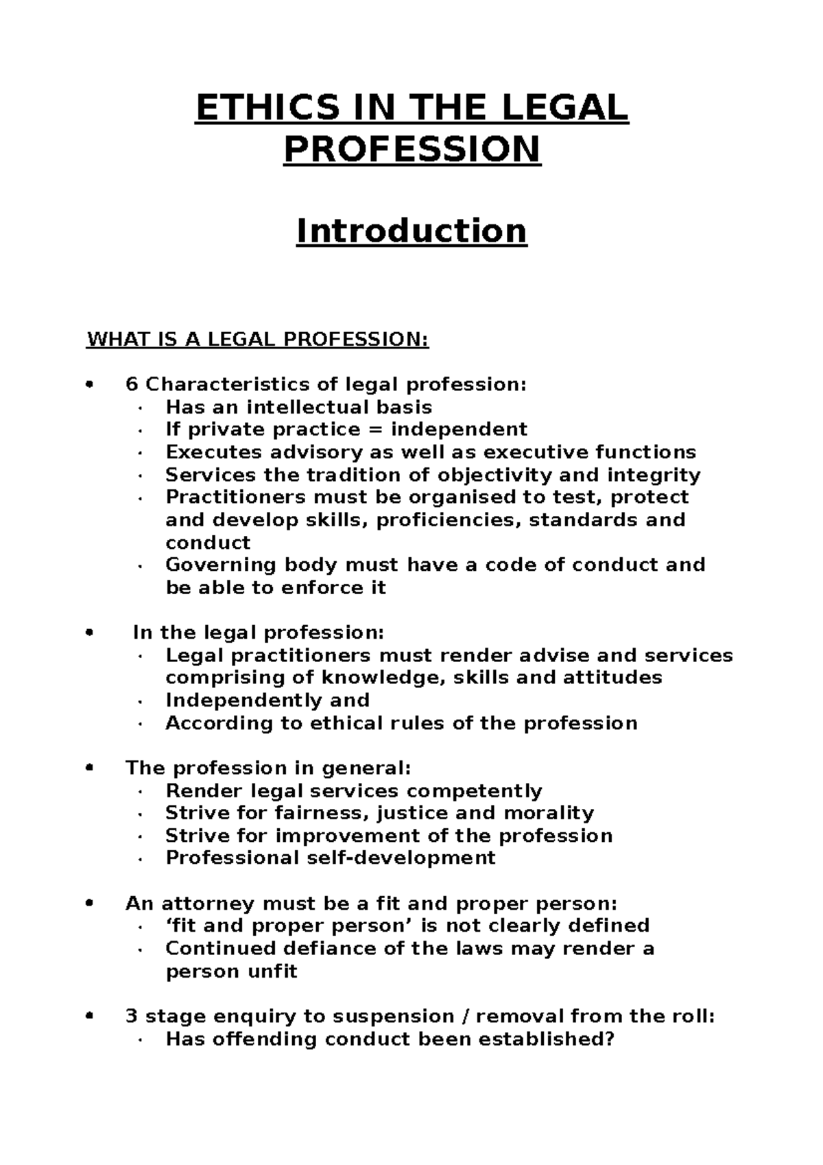 Ethics in the Legal Profession: Key Principles and Responsibilities ...