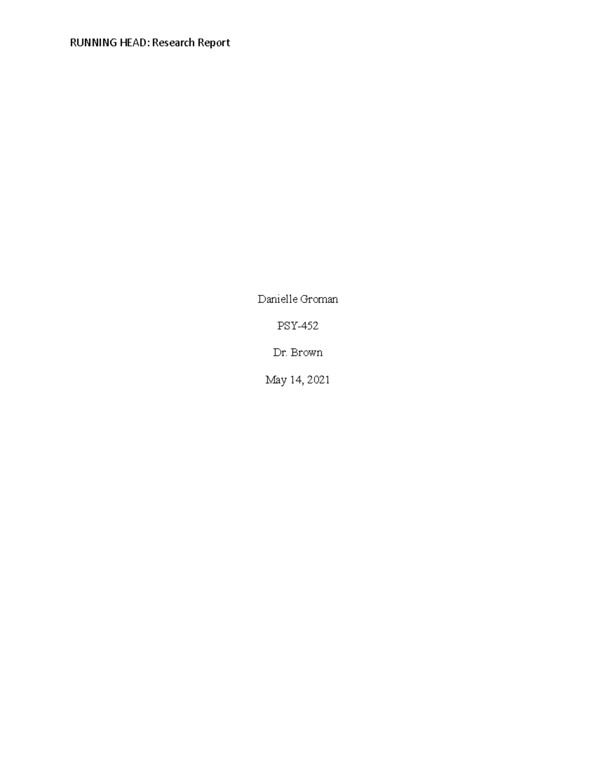 Research Report on C-PTSD, PTSD, and BPD: PSY-452 Insights - Studocu
