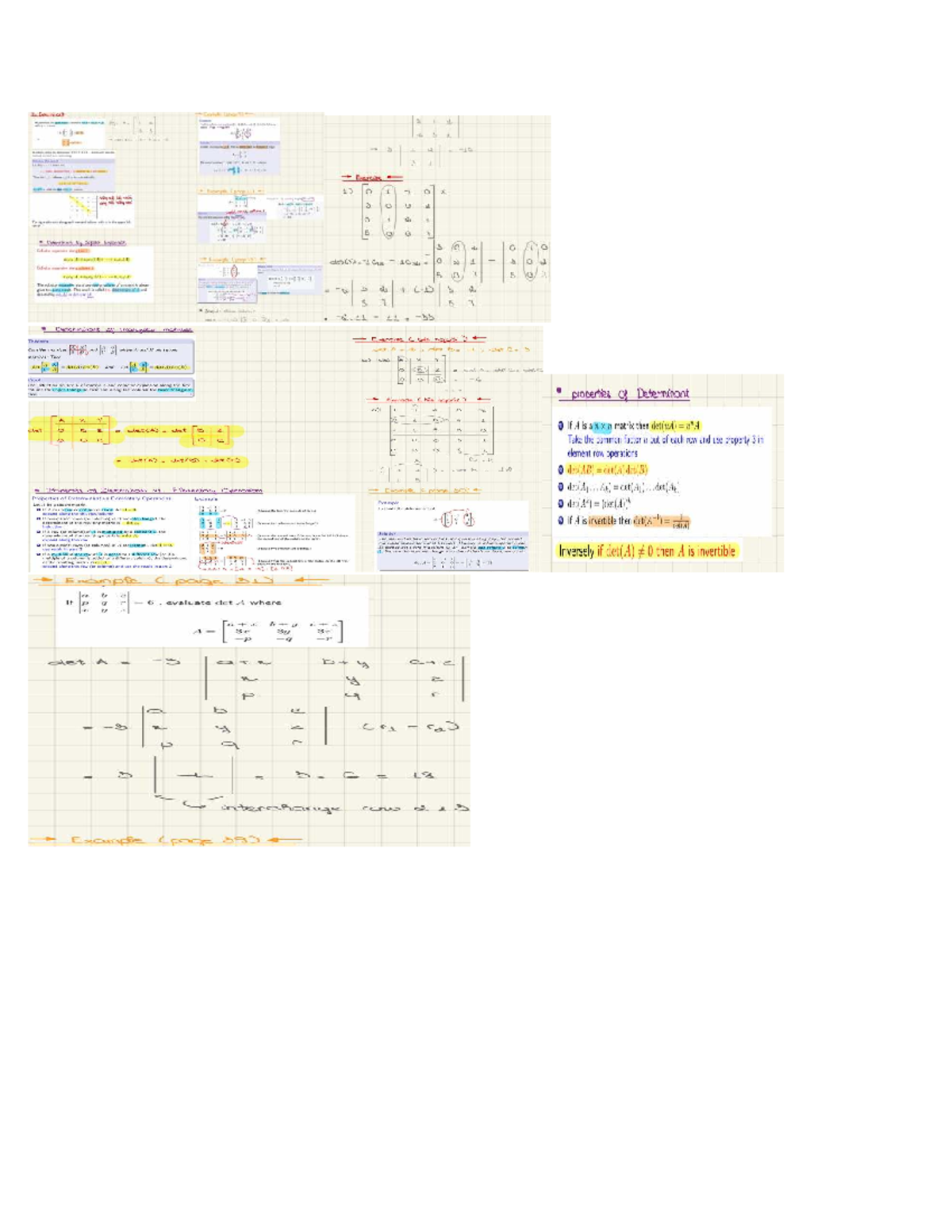 Determinant Concepts and Cofactor Expansion (MATH 101) - Studocu