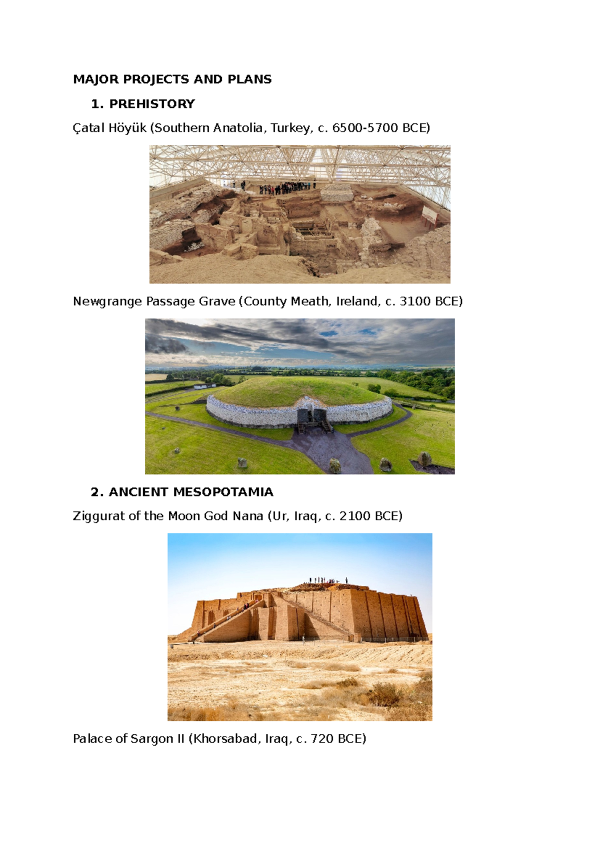 Major Projects and Plans: Histories of Ancient Architecture - Studeersnel