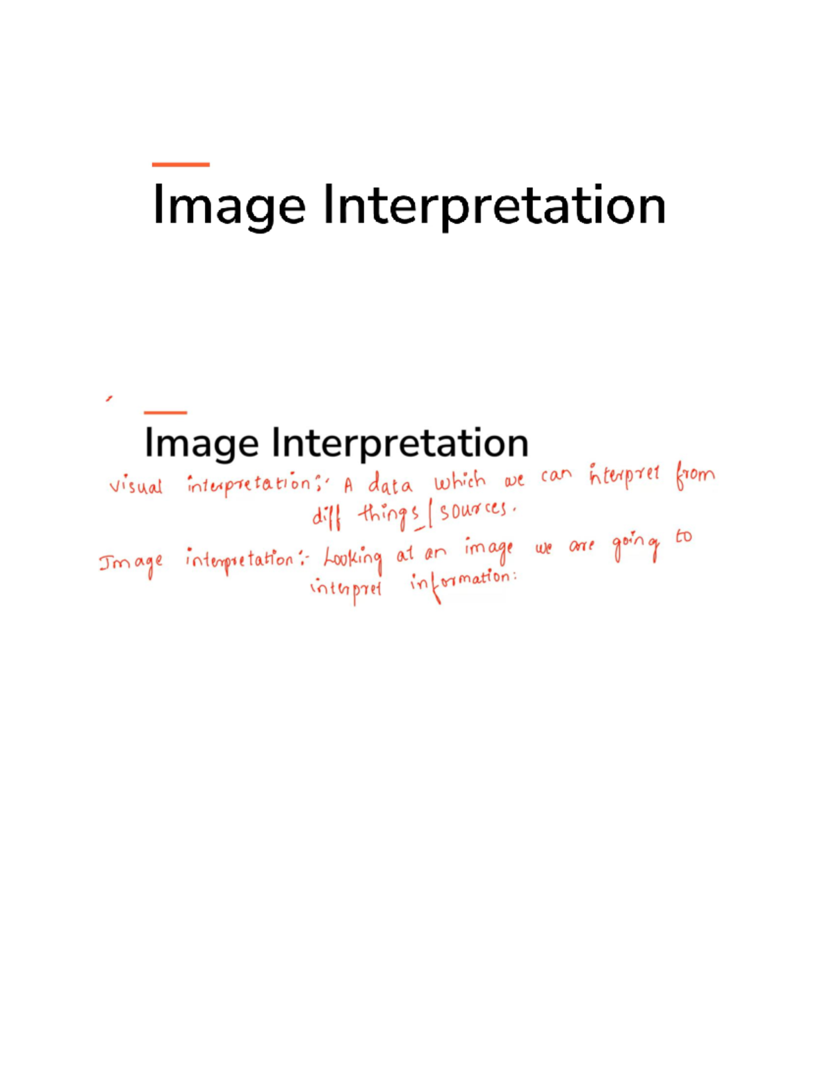 Image Interpretation: Analyzing Visual Data and Symbols - Studocu