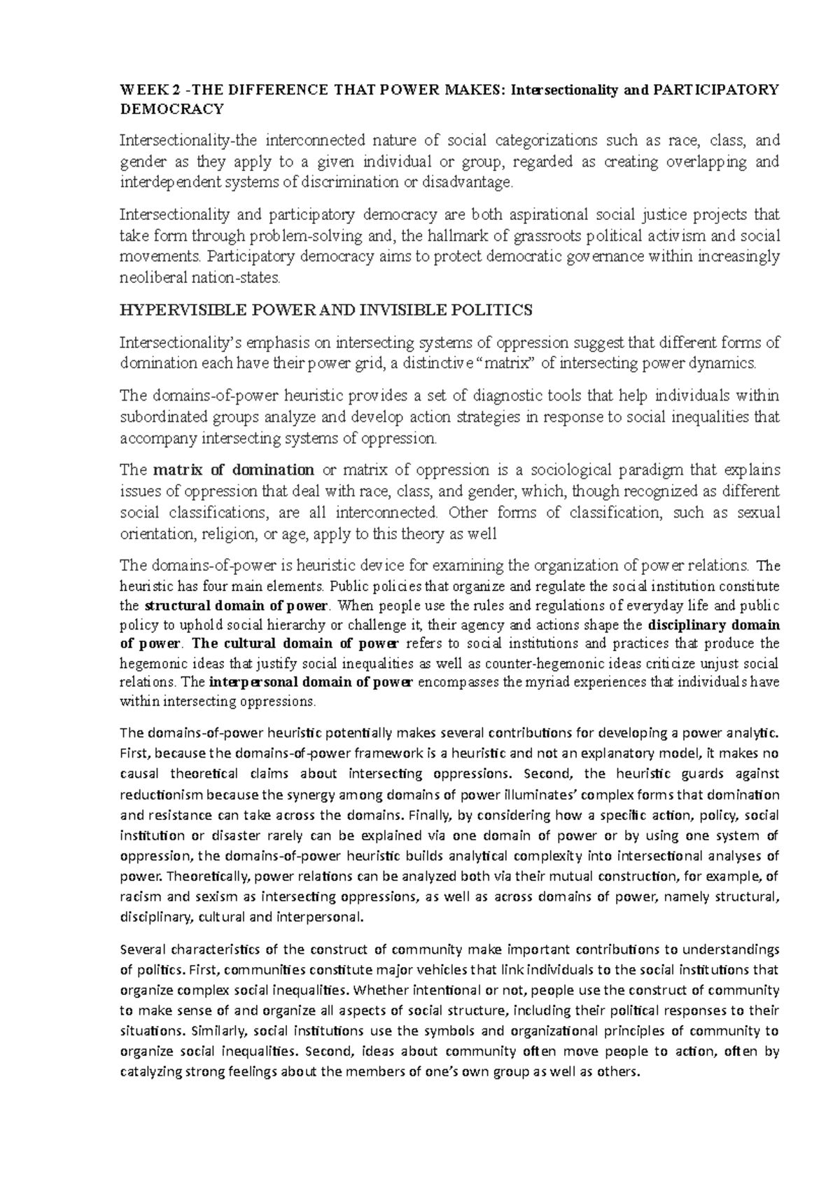Intersectionality and Participatory Democracy: Power Dynamics Explored ...