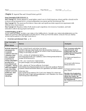 Amsco chapter 6 reading guide - THIS IS A TRADITIONAL & OPTIONAL ...
