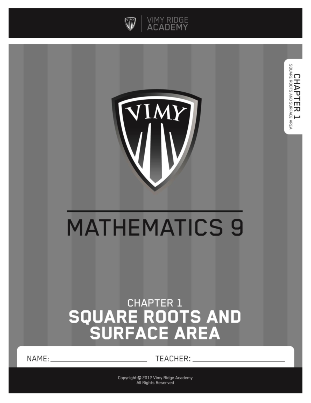 Grade 9 Math Chapter 1 Notes: Square Roots & Surface Areas - Studocu