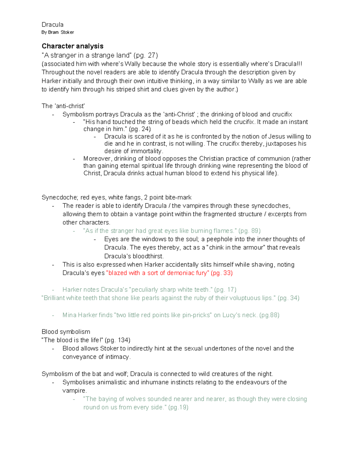 Dracula information - Drac - Dracula By Bram Stoker Character analysis ...