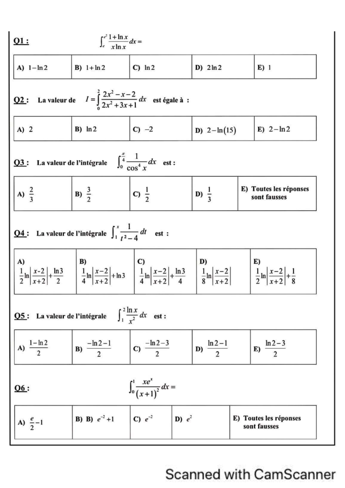 Math Exam Review: Q1-Q12 Solutions and Explanations - Studocu