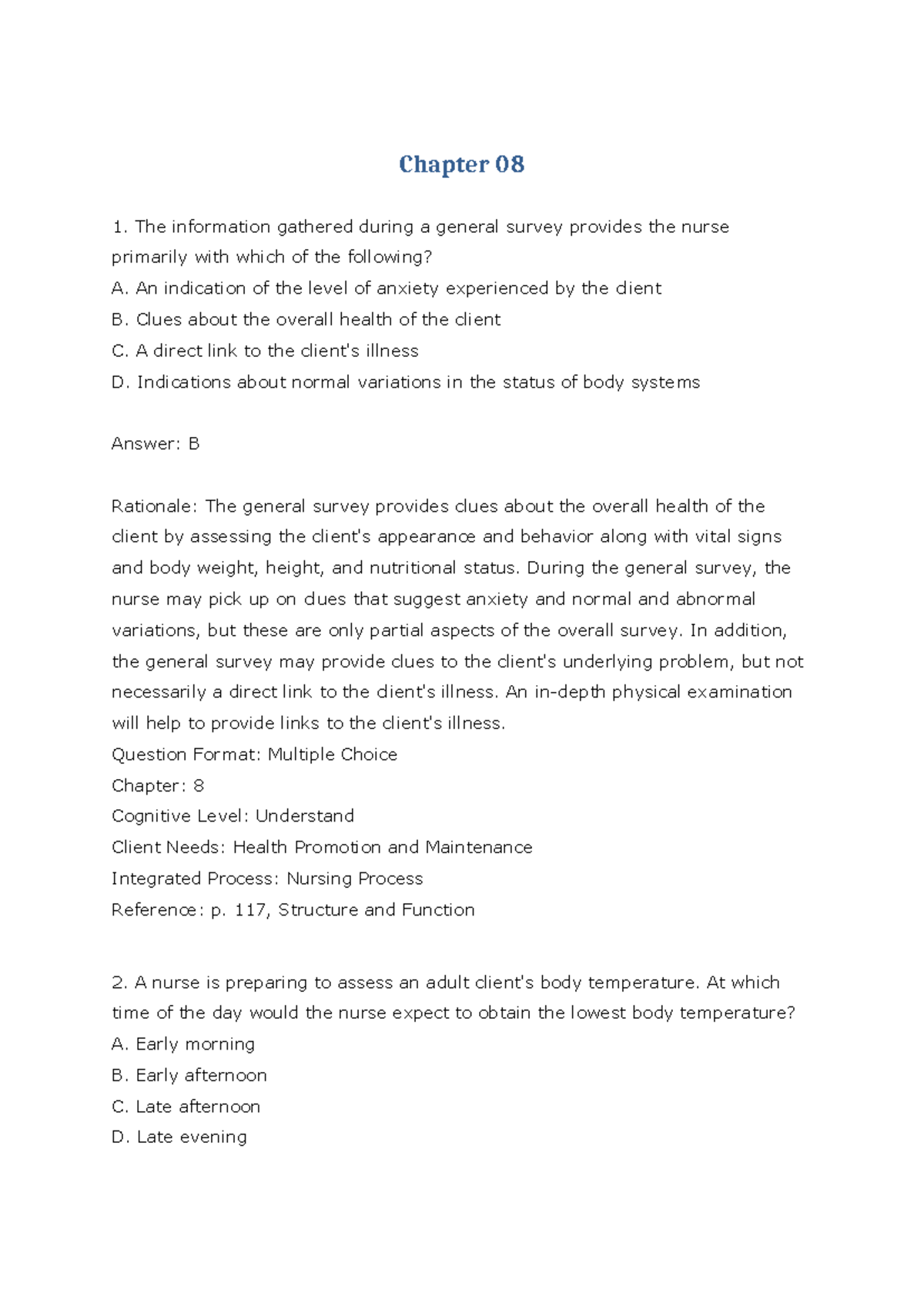 TG Chapter 08 - Key Questions and Answers Review - Studocu