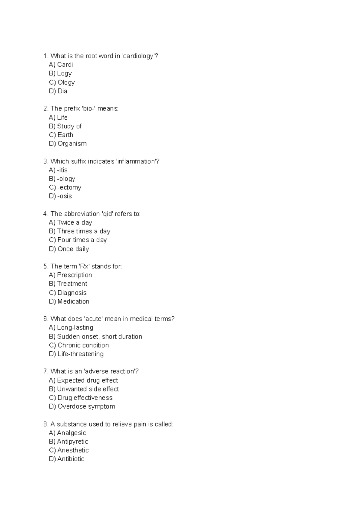 Academic English Sample Questions (ENG 101) - Studocu