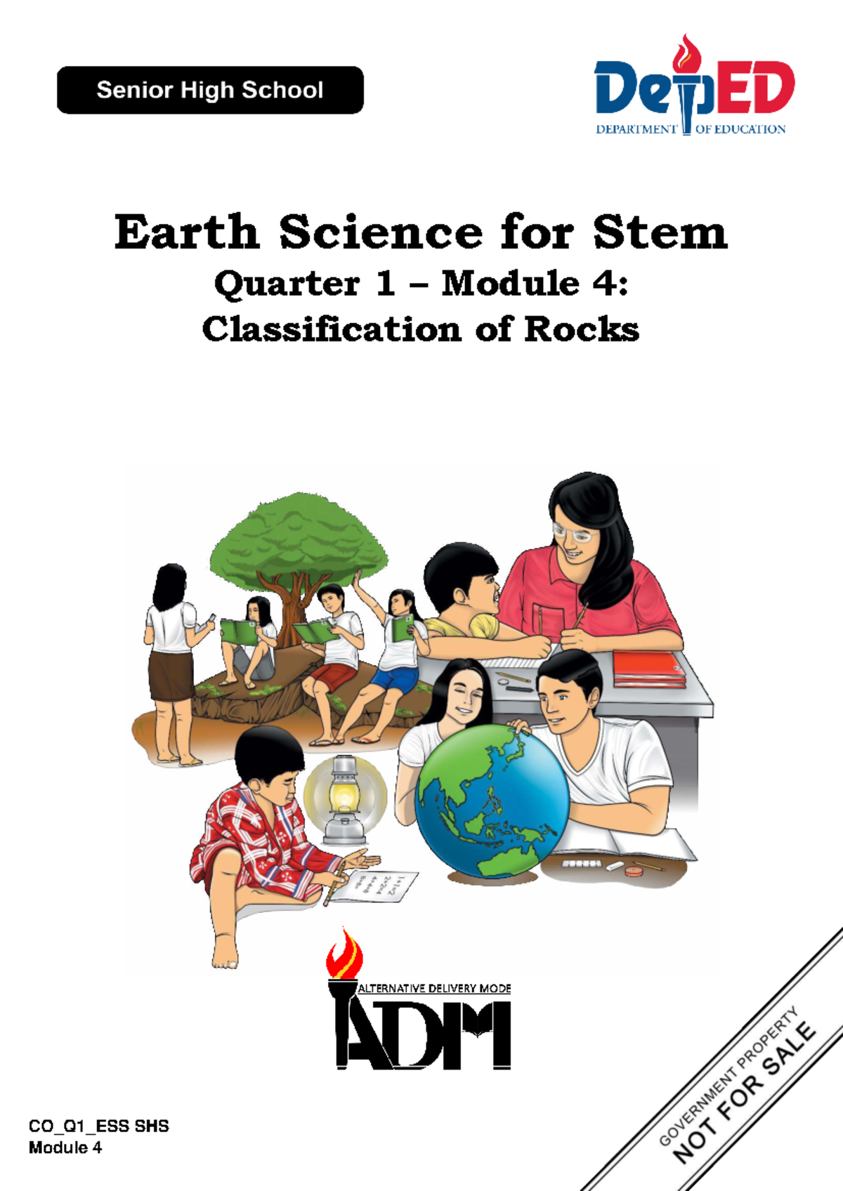 Earth Science for STEM CO_Q1_ESS Module 4: Rock Classification Guide ...