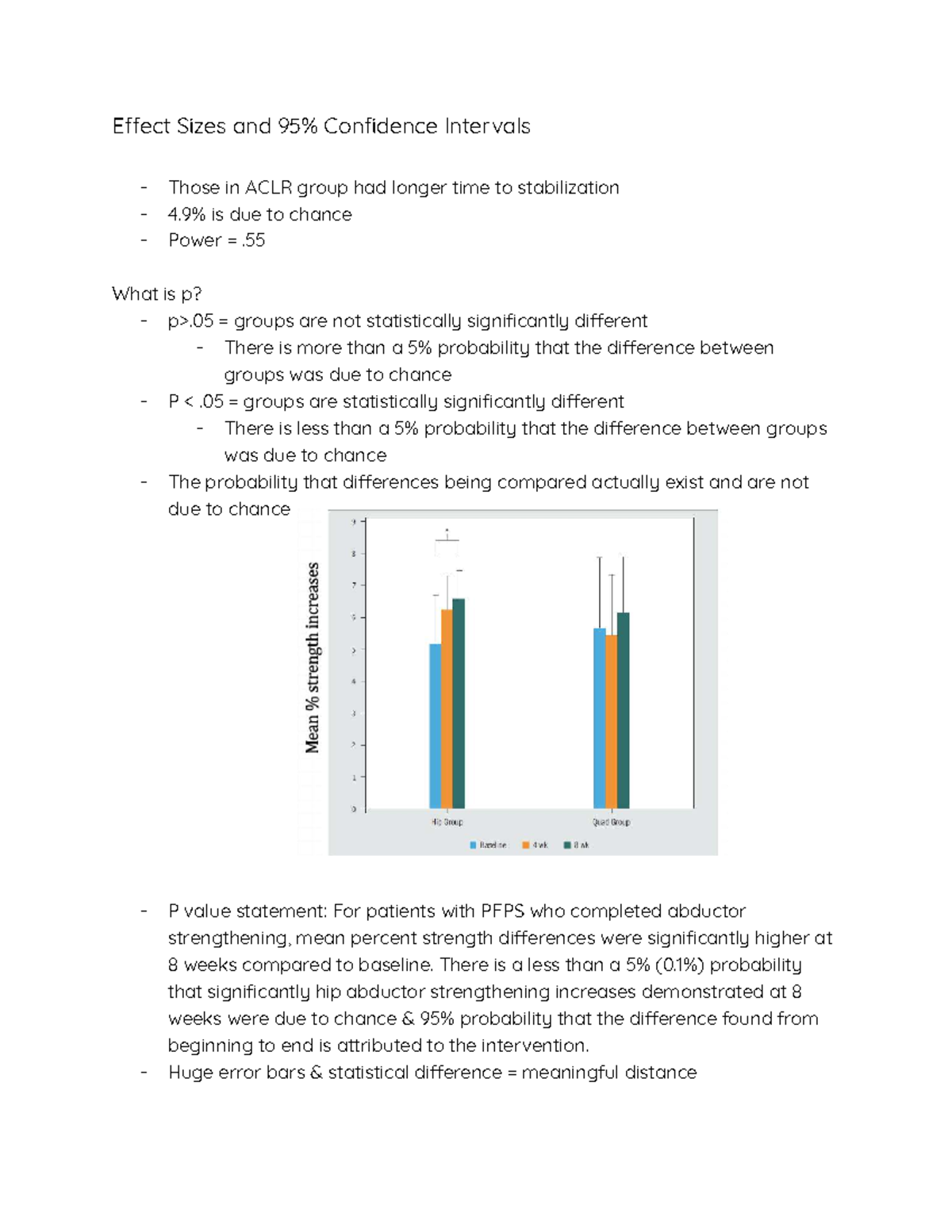 Comprehensive Study Guide for Course XYZ Midterm Exam on Effect Sizes and P - Studocu