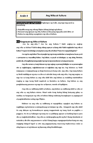 Q2 Filipino 9 Module 2 - Filipino Ikalawang Markahan Sariling Linangan ...