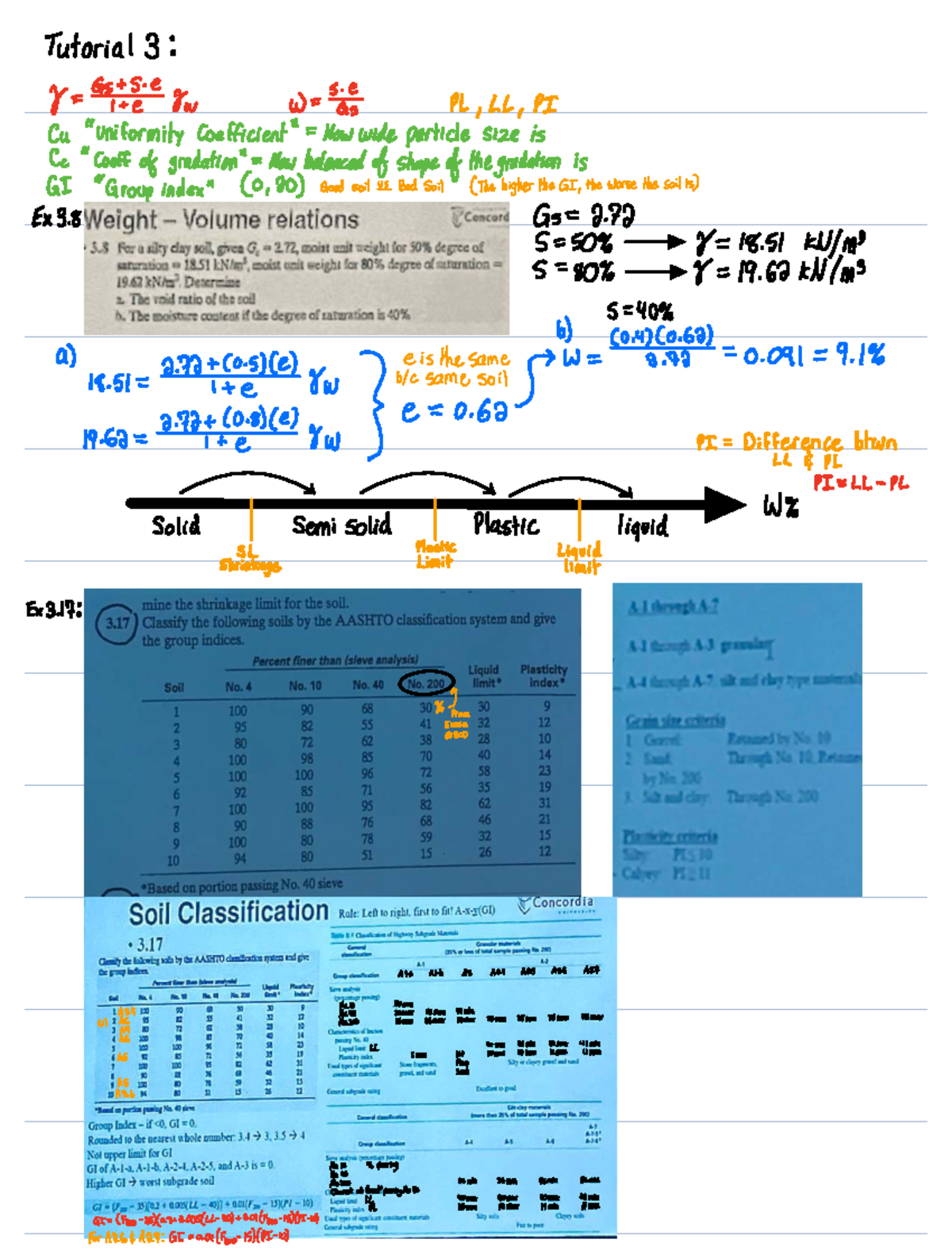 BCEE 432 Tutorial 3: Moist Soil Analysis and Calculations - Studocu