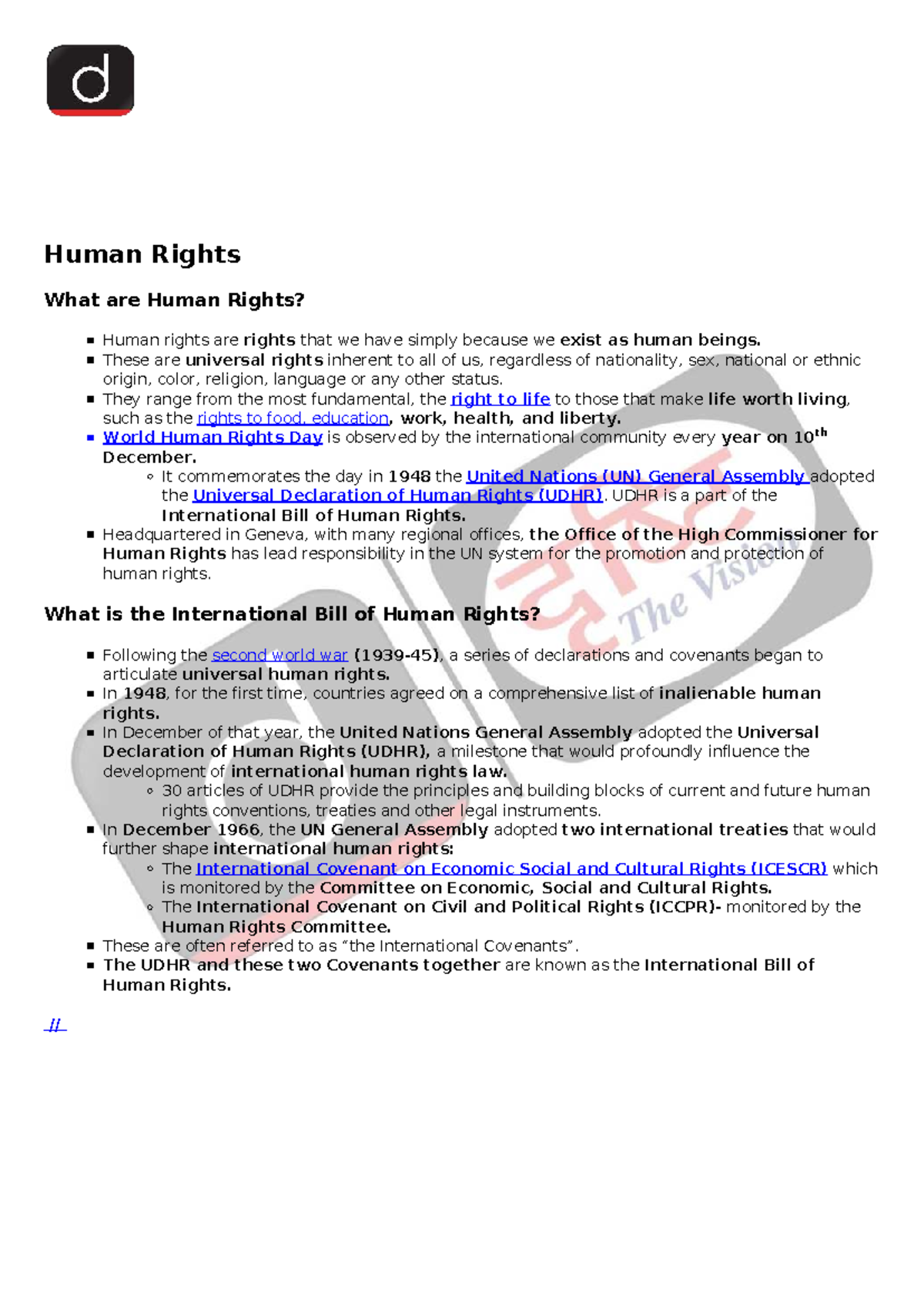 Human Rights Overview: Understanding Universal Rights and Challenges ...