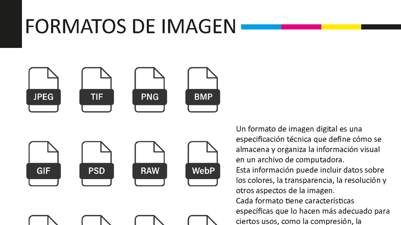 FORMATOS DE IMAGEN: RASTER Y VECTORIALES - Guía Completa - Studocu