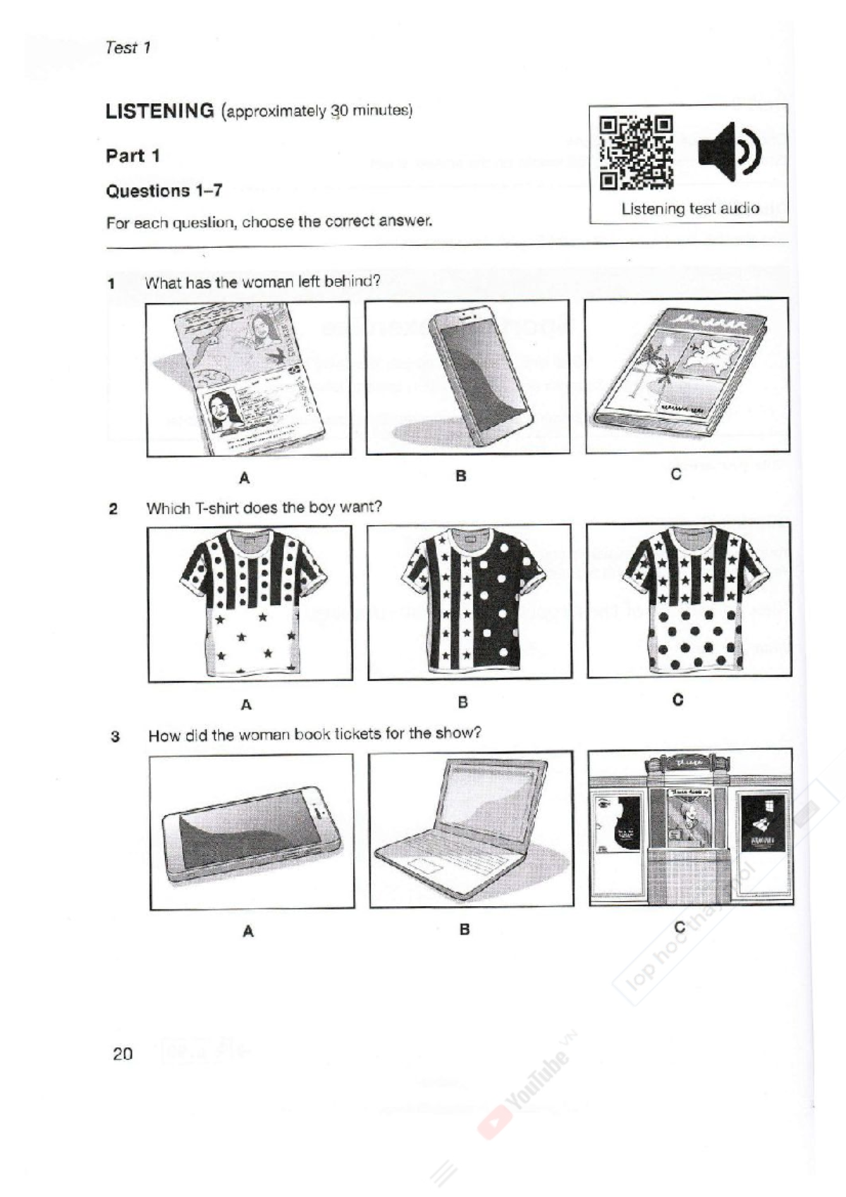B1 Preliminary 2 Authentic Practice Tests - Listening Tests 1-4 - Studocu