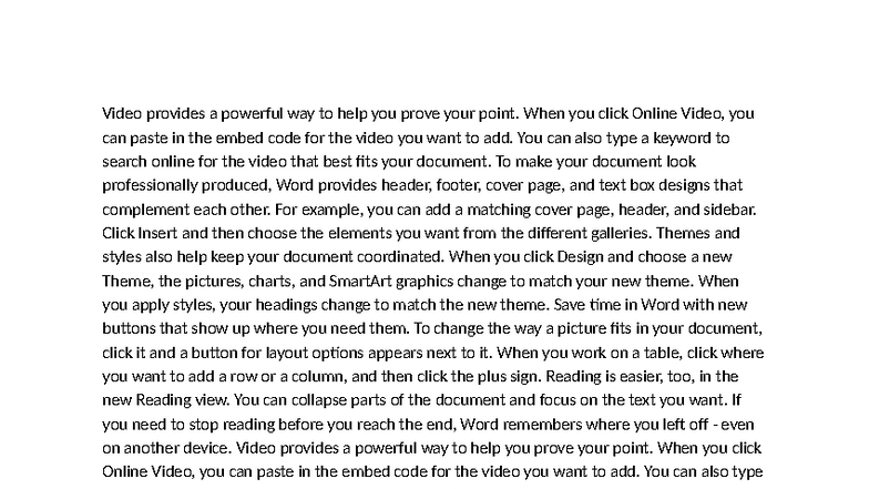 Word Document Tips: Enhancing Your Projects with Video and Design - Studocu