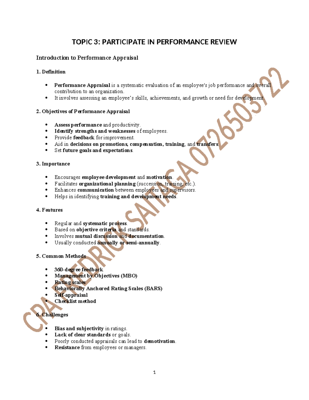 Performance Management: A Comprehensive Guide to Appraisal Methods ...