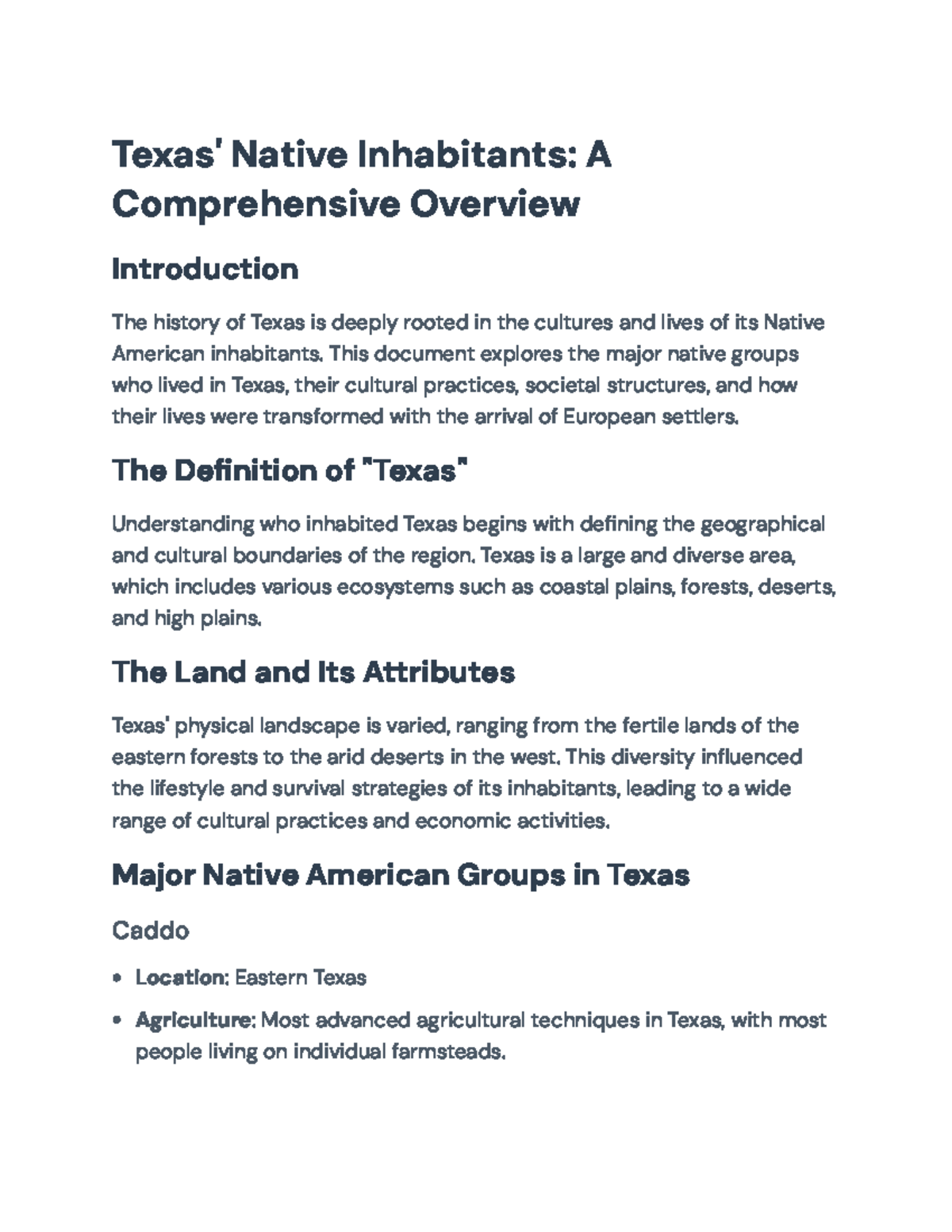 Texas Native American Cultures: A Comprehensive Overview - Texas ...