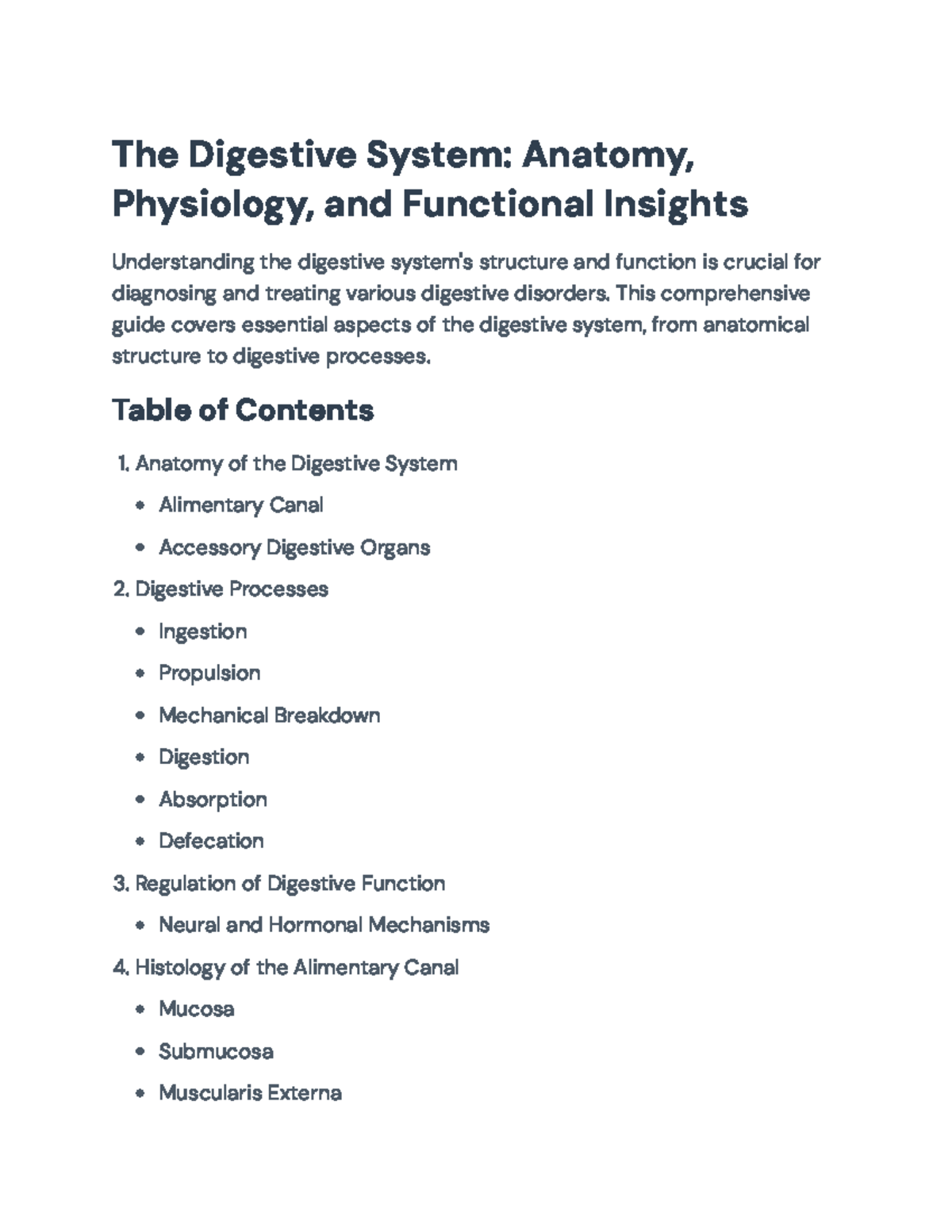 Digestive System Overview: Anatomy, Physiology, and Disorders - The ...