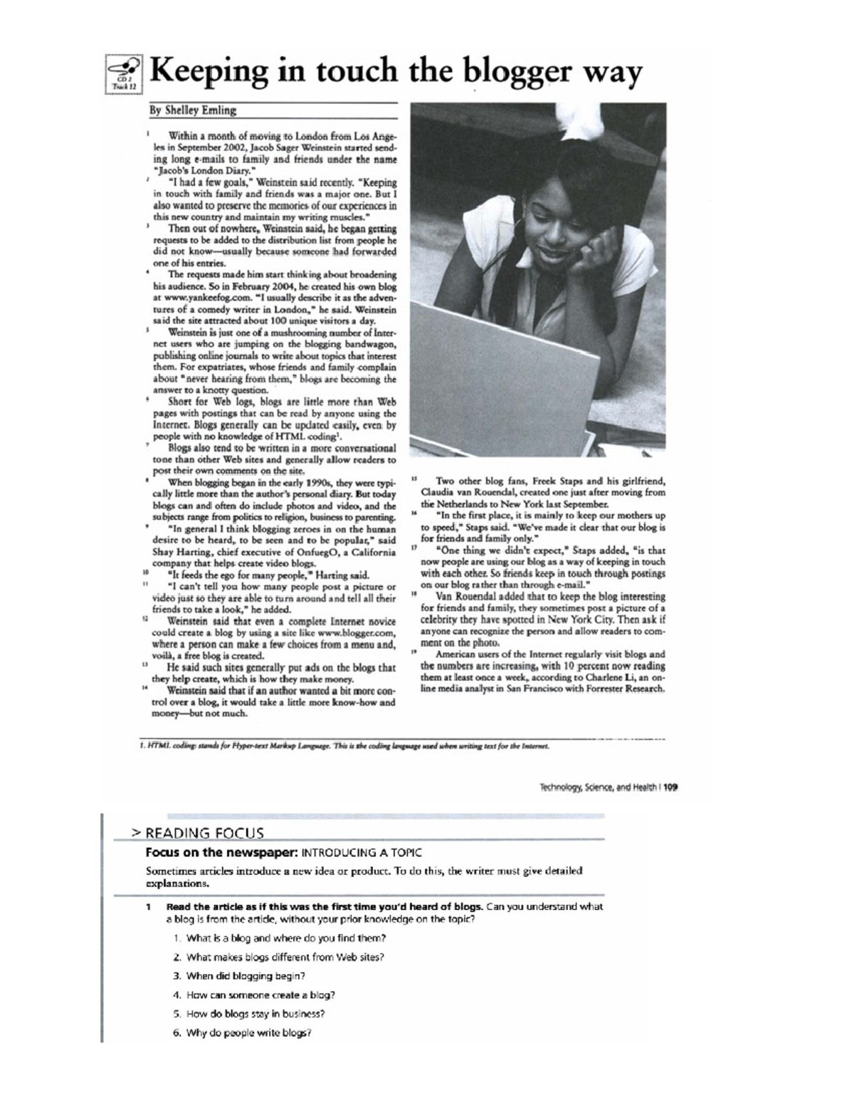 Keeping in Touch: Understanding Blogs in Modern Communication - Studocu