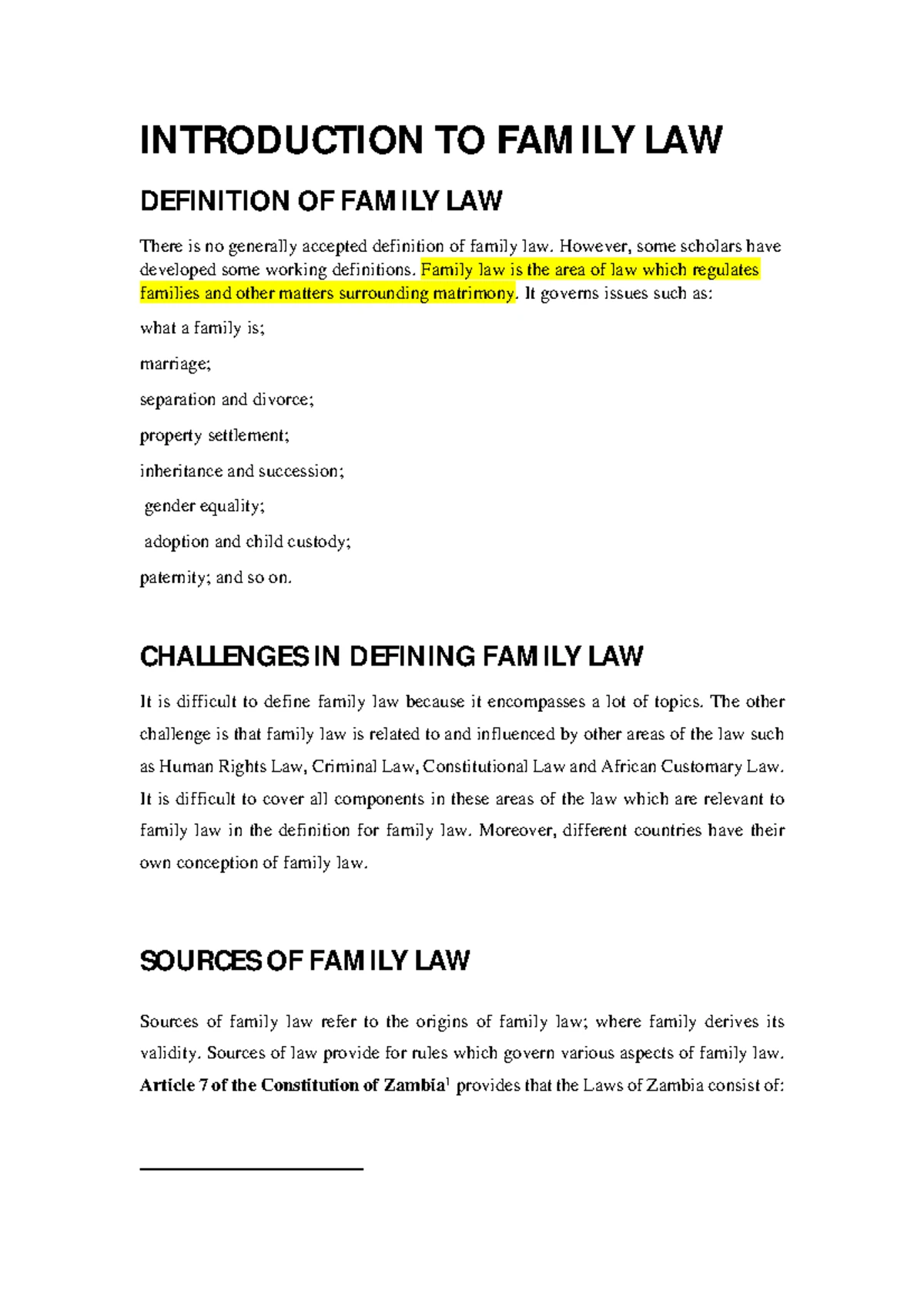 Family Law Case Summary: Hyde v. Hyde (1866) Explanation - Studocu