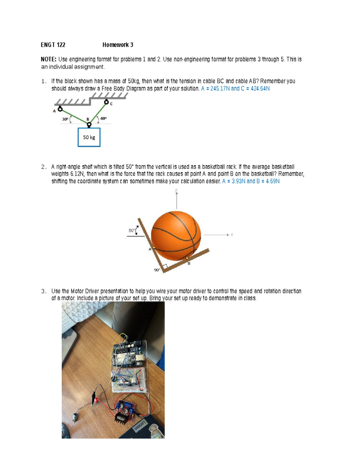 Homework 3 ENGT122 - Engineering & Non-Engineering Problems - Studocu