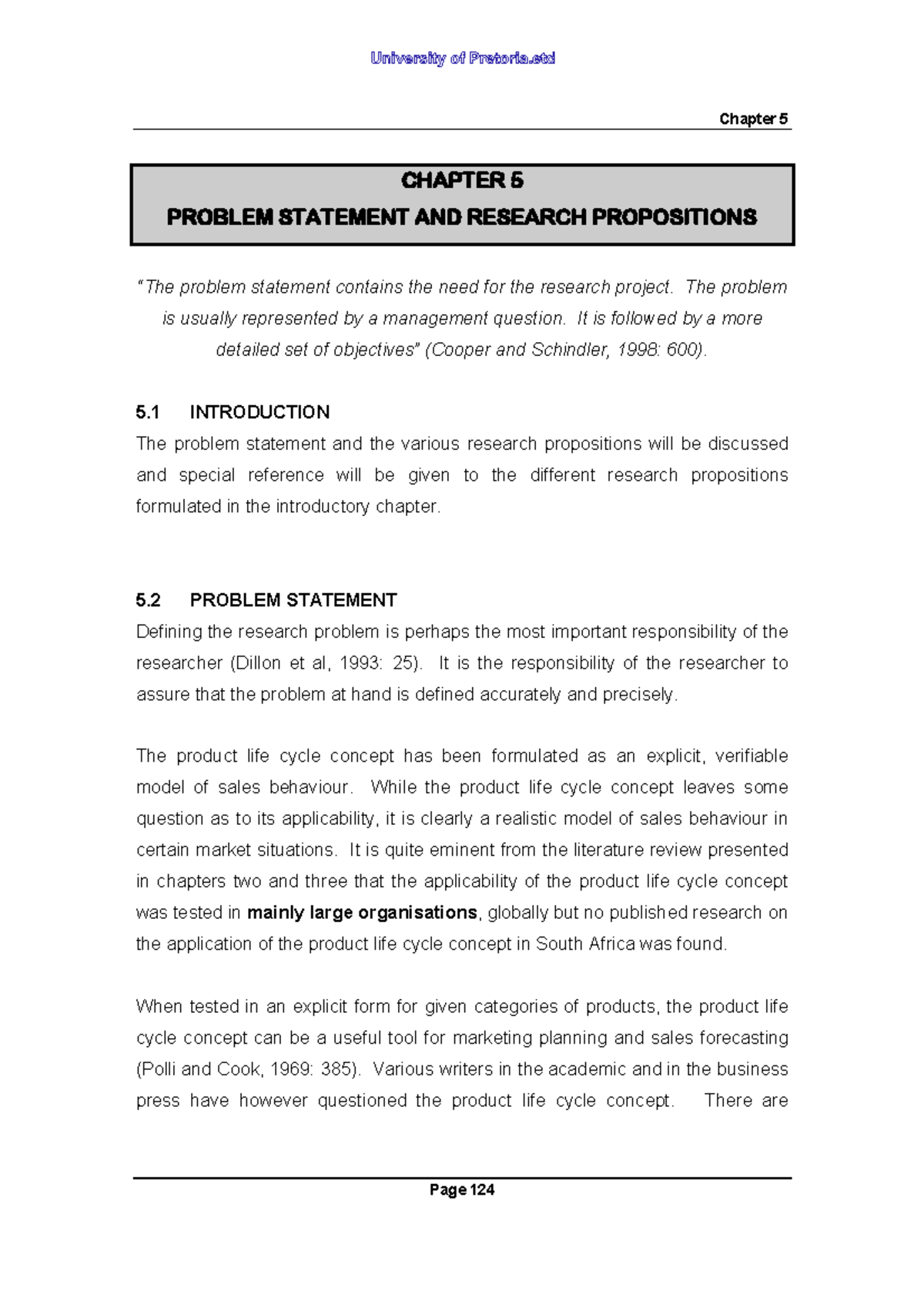05chapter 5 - For qualitative research. - Chapter 5 CHAPTER 5 PROBLEM ...