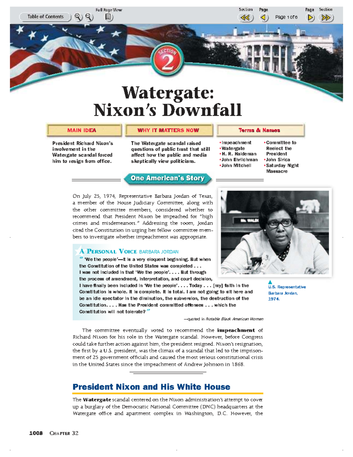 32.2 Watergate Scandal: Nixon's Downfall and Its Impact on Trust - Studocu