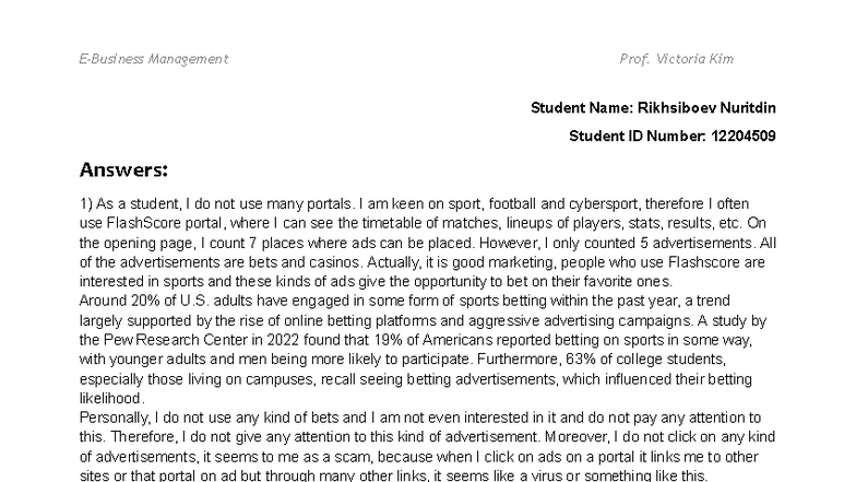 Case Study 2: Programmatic Advertising Insights - MGT 101 - Studocu