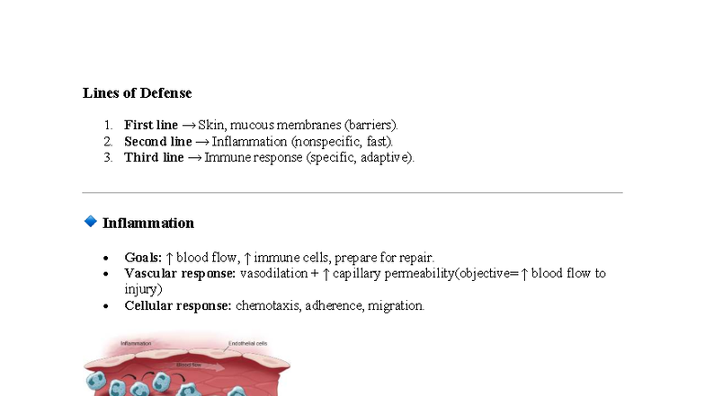CH 3-5 Patho 1 Exam Study Guide: Immune & Inflammatory Responses - Studocu