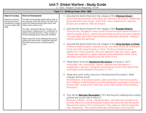 Unit 4 Study Guide - Unit 4: Transoceanic Interconnections Study Guide ...