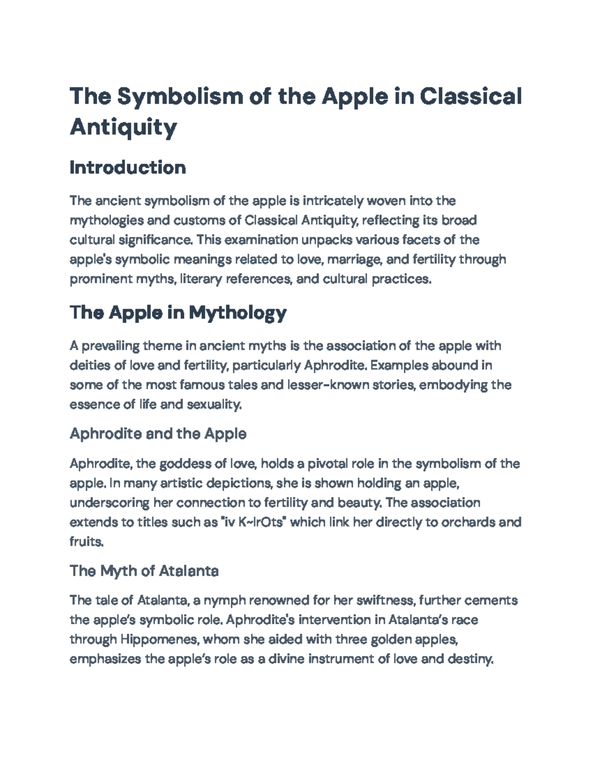 The Symbolism of the Apple in Classical Antiquity: Myths and Meanings ...
