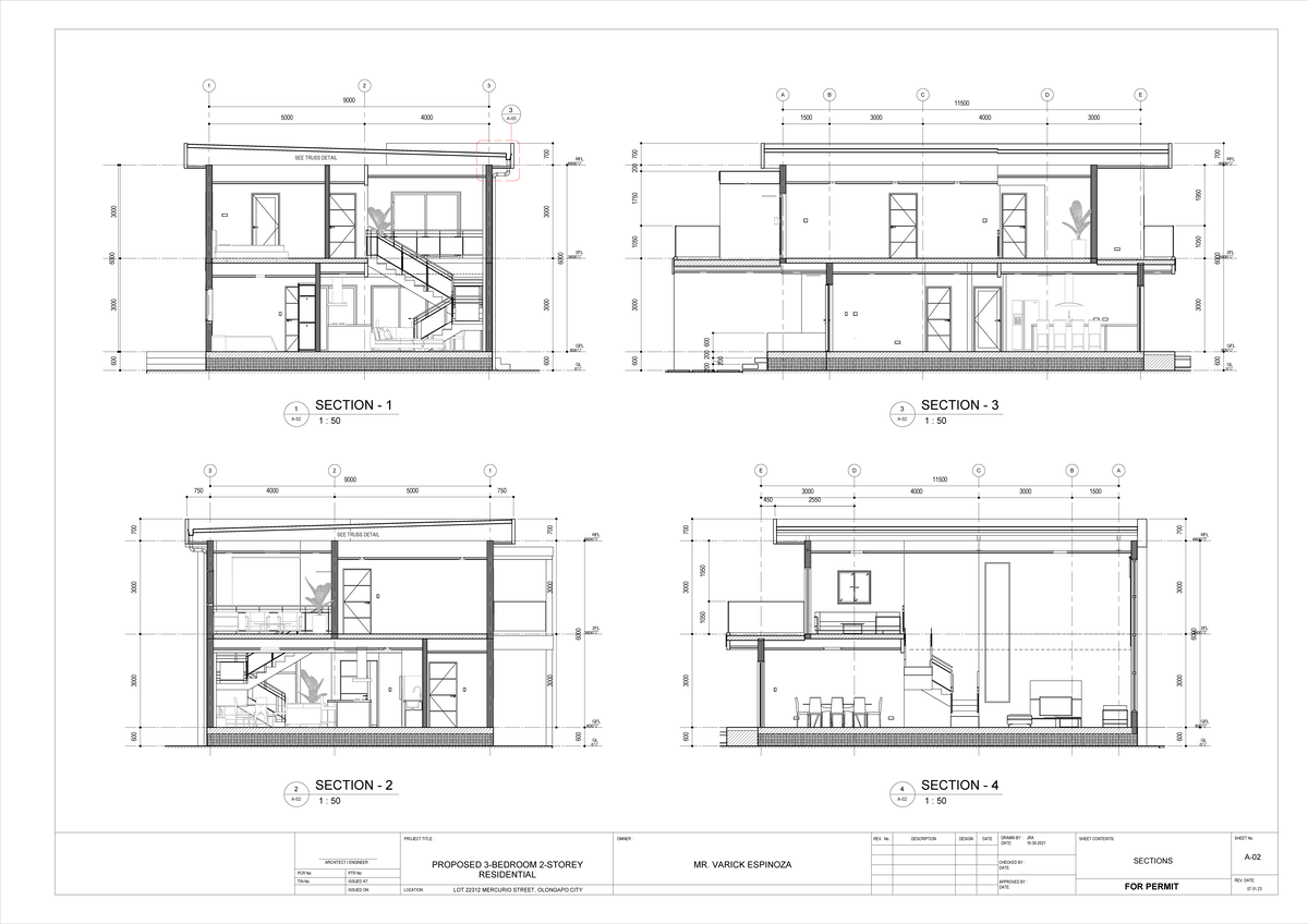 A-02 - Architectural Drawing - 2FL GFL 600 GL 0 3600 RFL 6600 3 1 2 ...