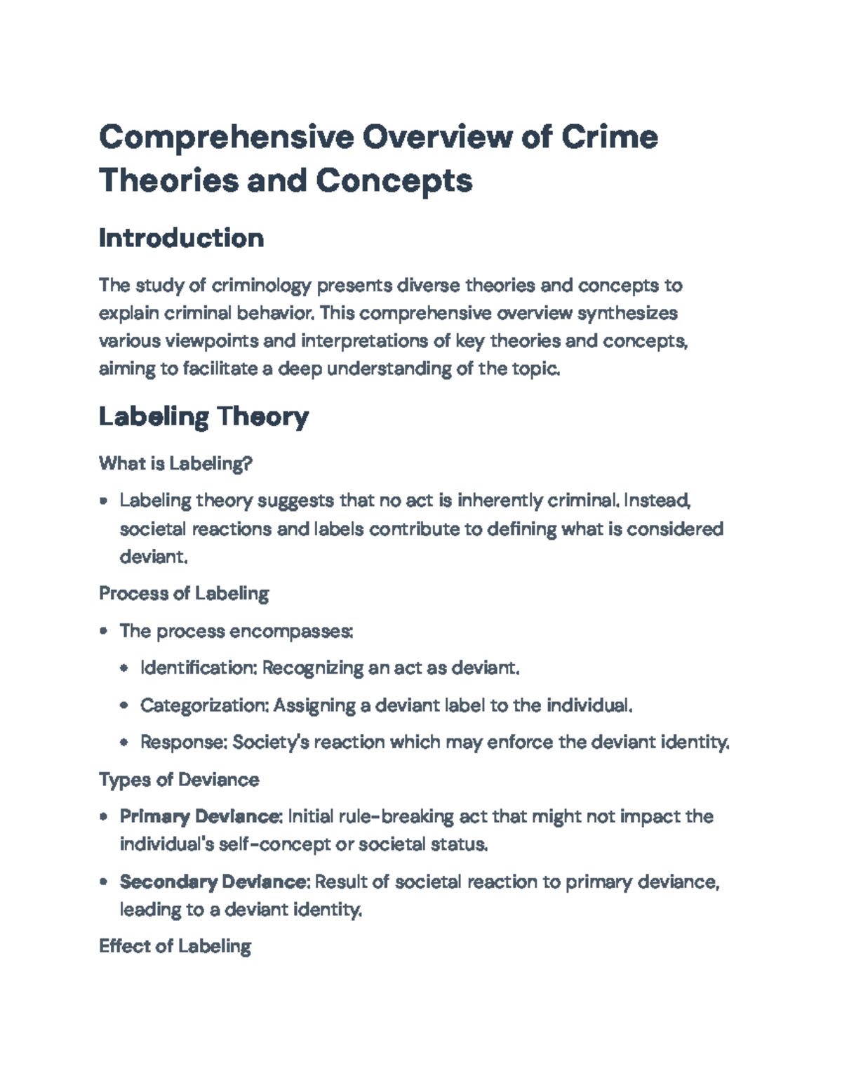 Criminology Theories Overview: Understanding Crime and Deviance ...
