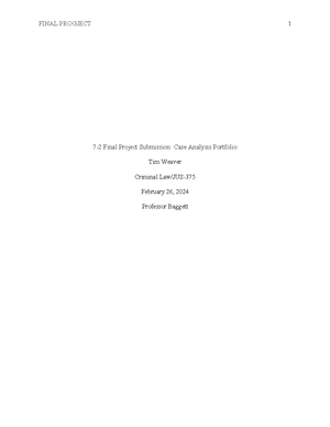 4-2 Project Milestone Two - Running head: MIRANDA AND HINCKLEY 1 4-2 ...