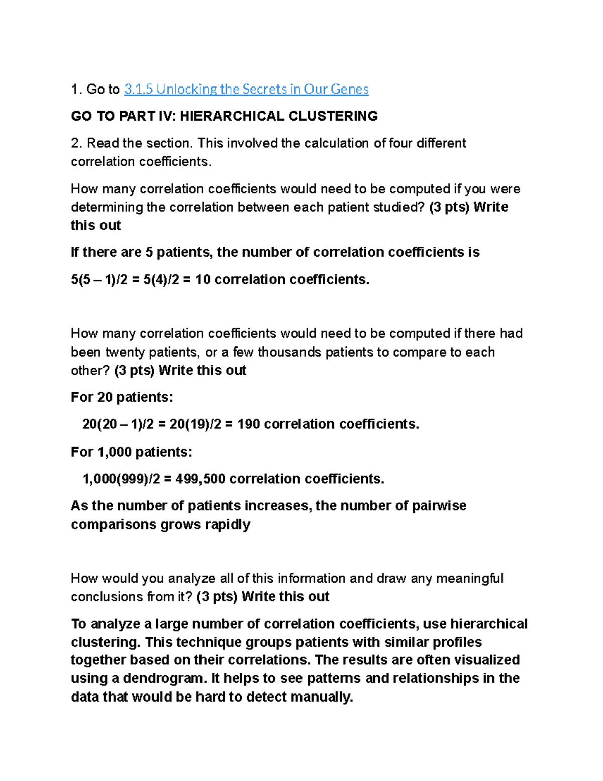 3.1.5 Hierarchical Clustering & Correlation Coefficients Analysis P3 ...