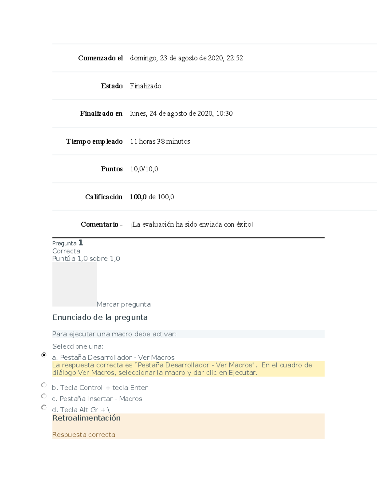 Ejercicio de Macros en Excel - Curso 5 - Studocu