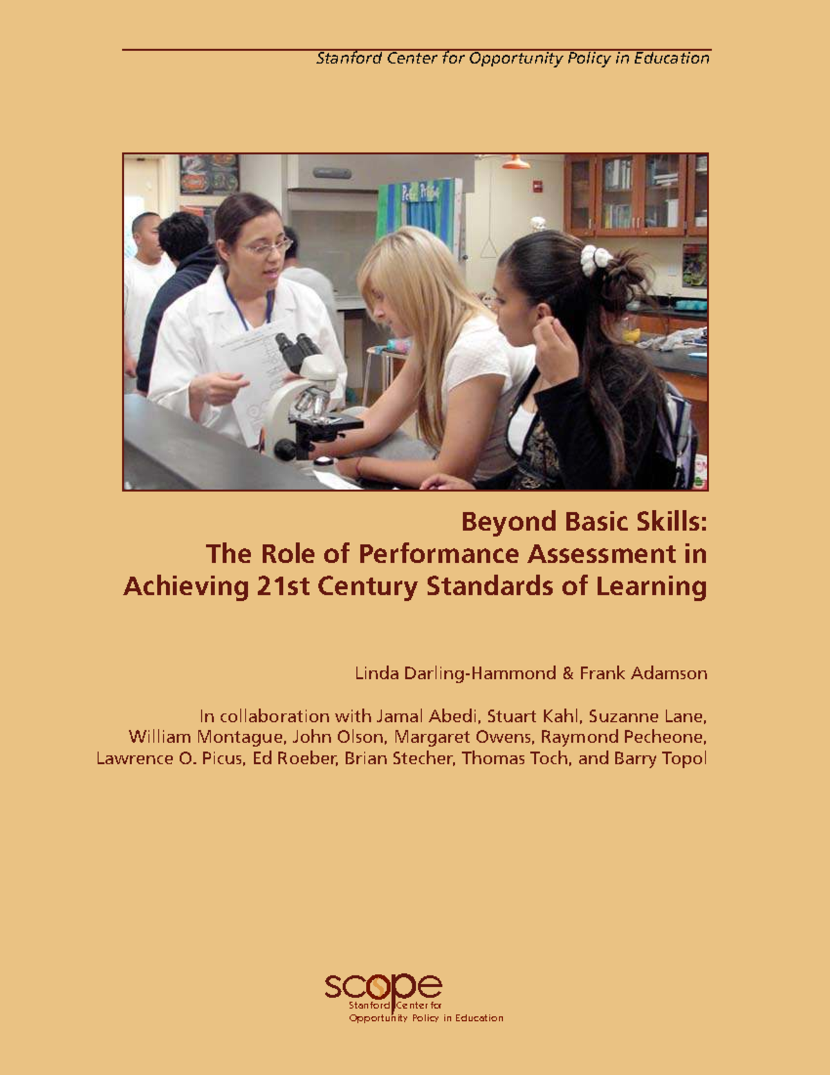Beyond Basic Skills: Performance Assessment for 21st Century Learning ...