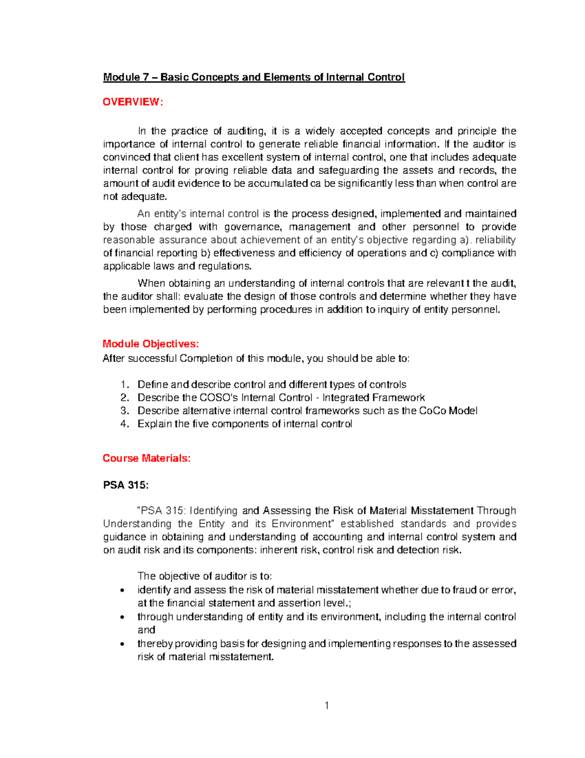 Module-7 Basic-Concepts-and-Elements-of-Internal-Control - Module 7 ...
