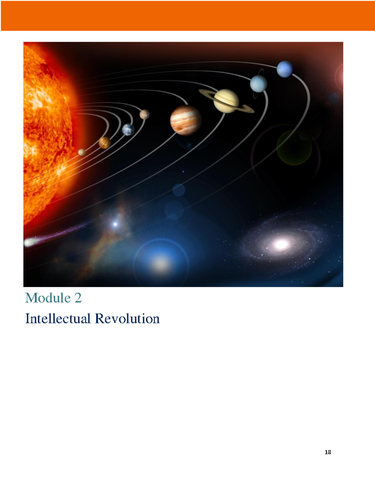 STS Module 2 - Module 2 Intellectual Revolution Module 2: Intellectual Revolution Introduction ...