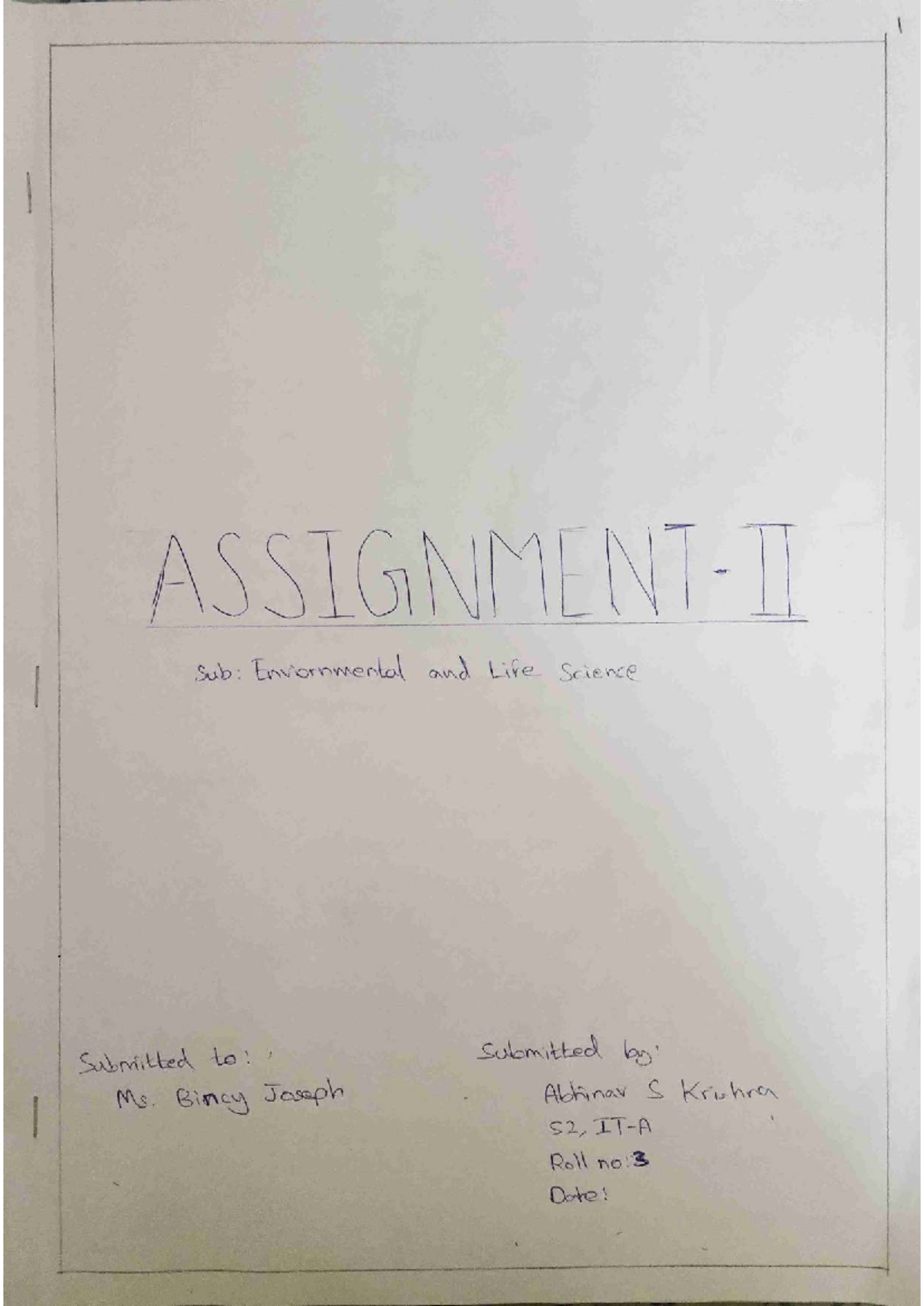Abhinav-ELS-Assignment 2: Exploring Genetic Engineering Impacts - Studocu